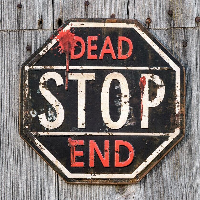 Ragon House Dead End Stop Sign Metal Halloween Decor – Piglet's Closet