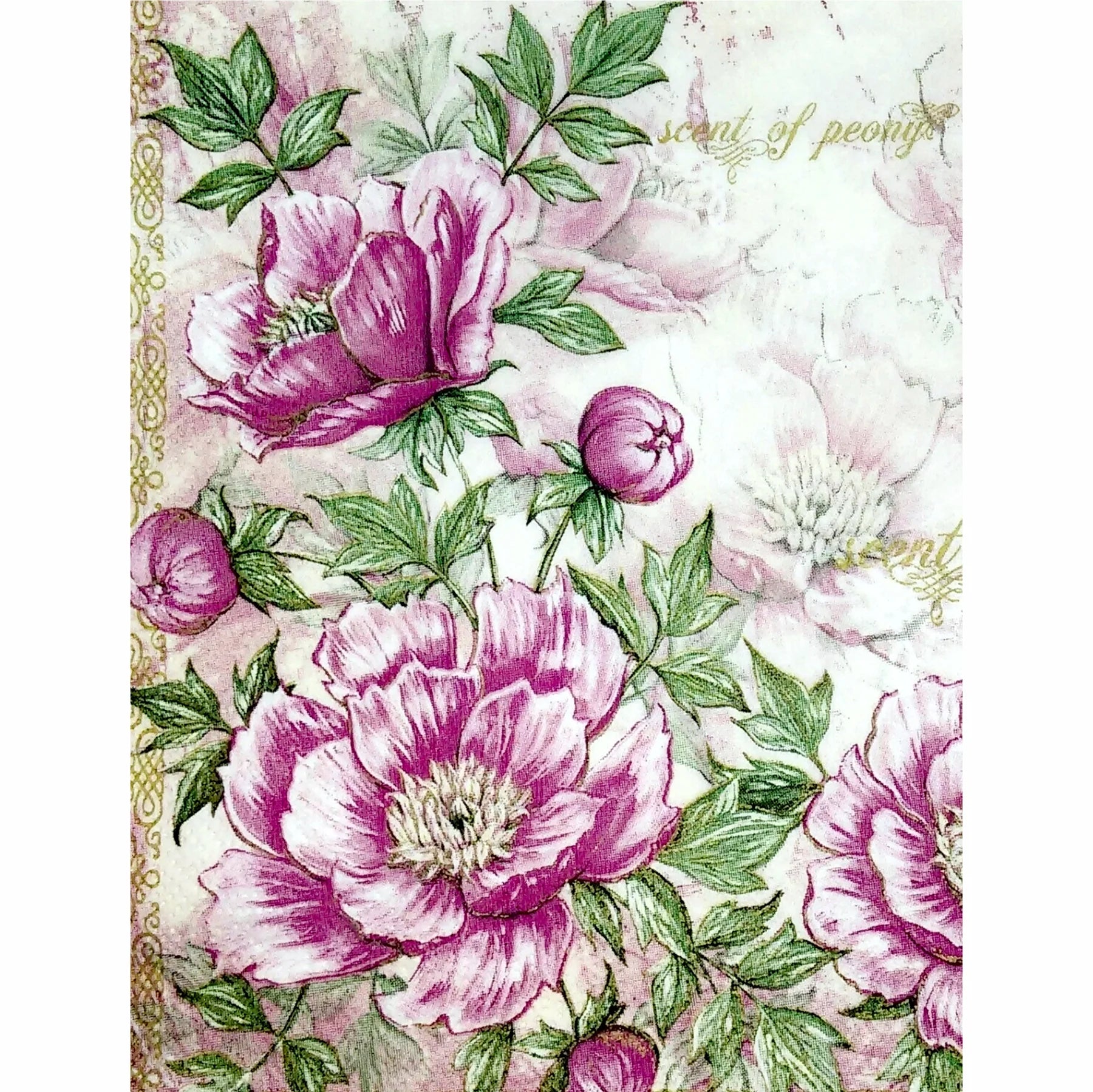 Pink Floral #6 | A4 Mulberry Rice Paper – Piglet's Closet