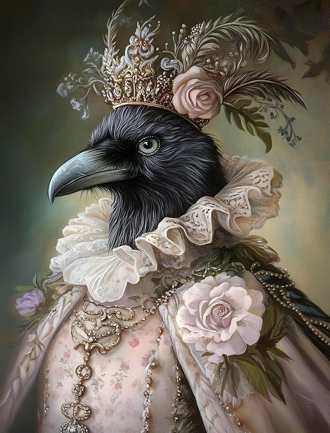 Regal Crow #3 | A4 Mulberry Rice Paper – Piglet's Closet