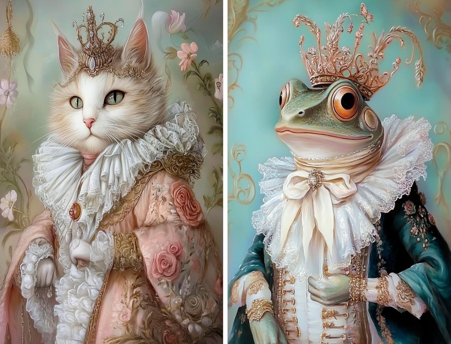 Regal Animals #1 | A4 Mulberry Rice Paper – Piglet's Closet