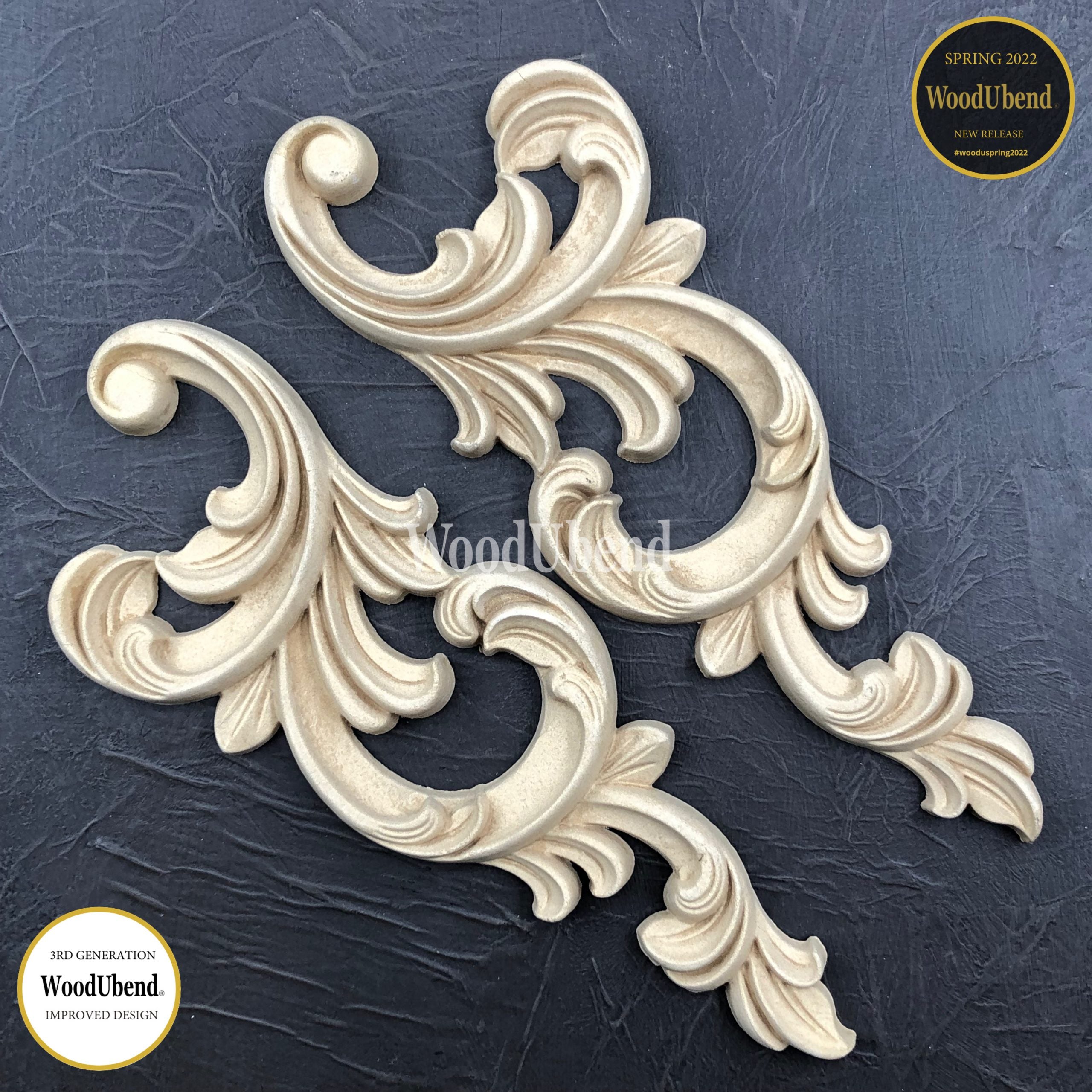 Decorative Scrolls № 6084 | Heat Bendable Appliqués – Piglet's Closet