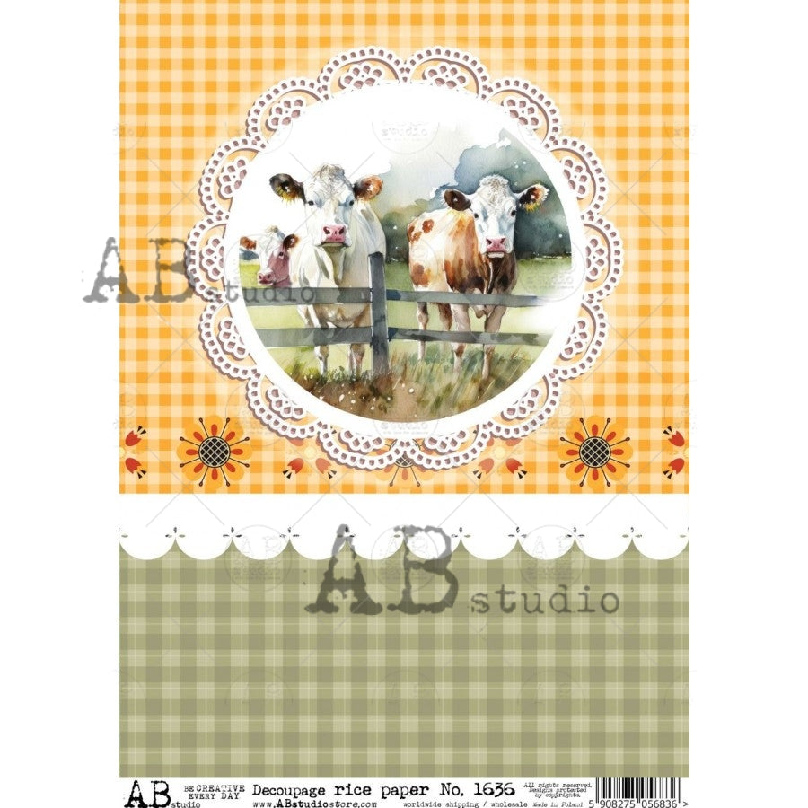 Plaid Cow | A4 Rice Paper – Piglet's Closet